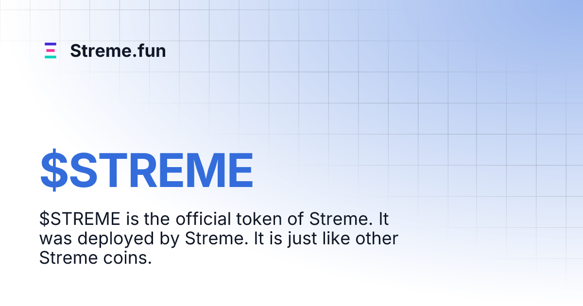 $STREME | Streme.fun